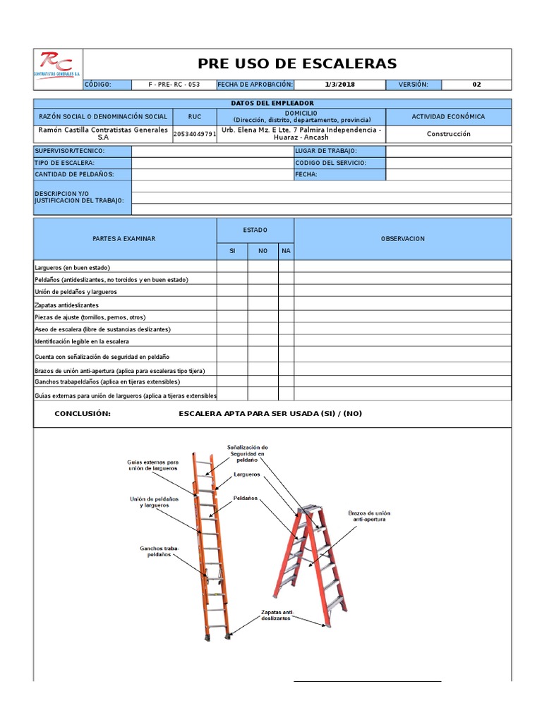 Inspeccion de Escaleras