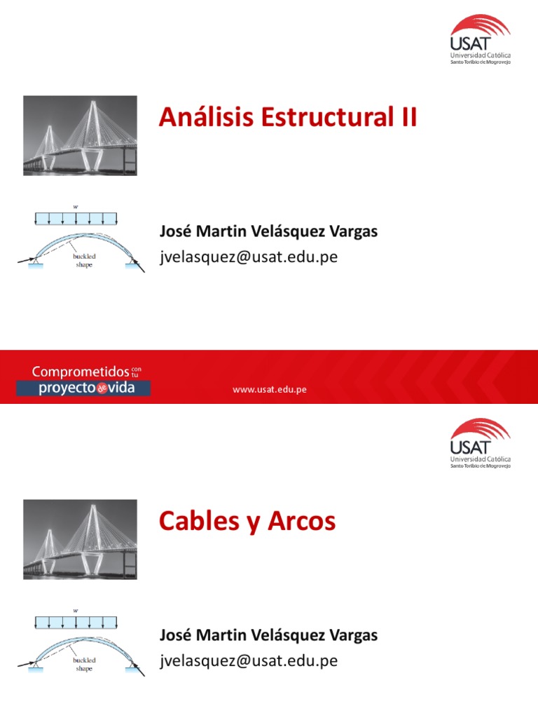 Clase 2 Arcos y Cables | PDF | Ingeniería mecánica | Enseñanza de ...