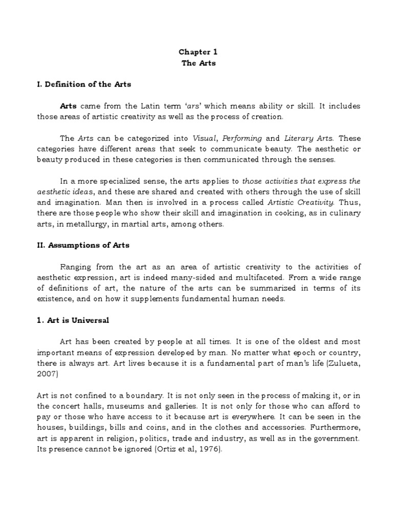 ART Chapter 1 | PDF | Essays | Pitch (Music)