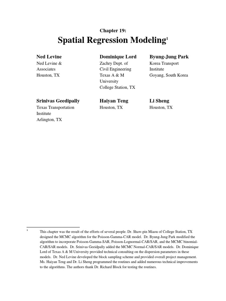 CrimeStat IV Chapter 19 PDF | PDF | Normal Distribution | Autocorrelation