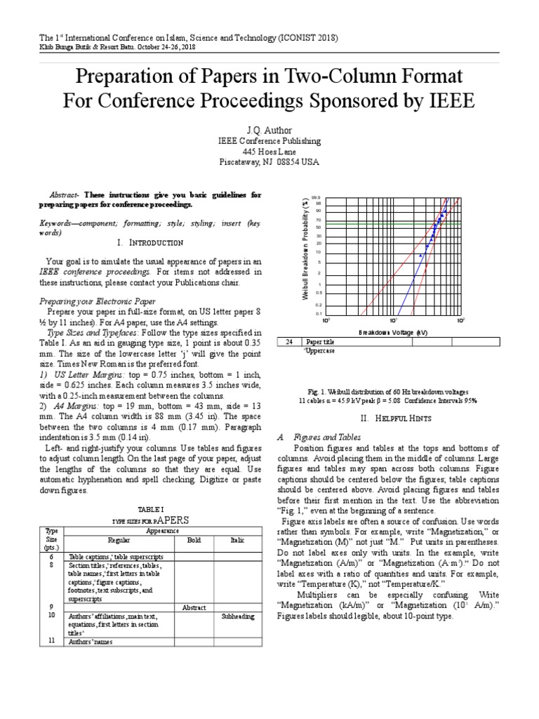 Preparation of Papers in Two-Column Format For Conference Proceedings ...