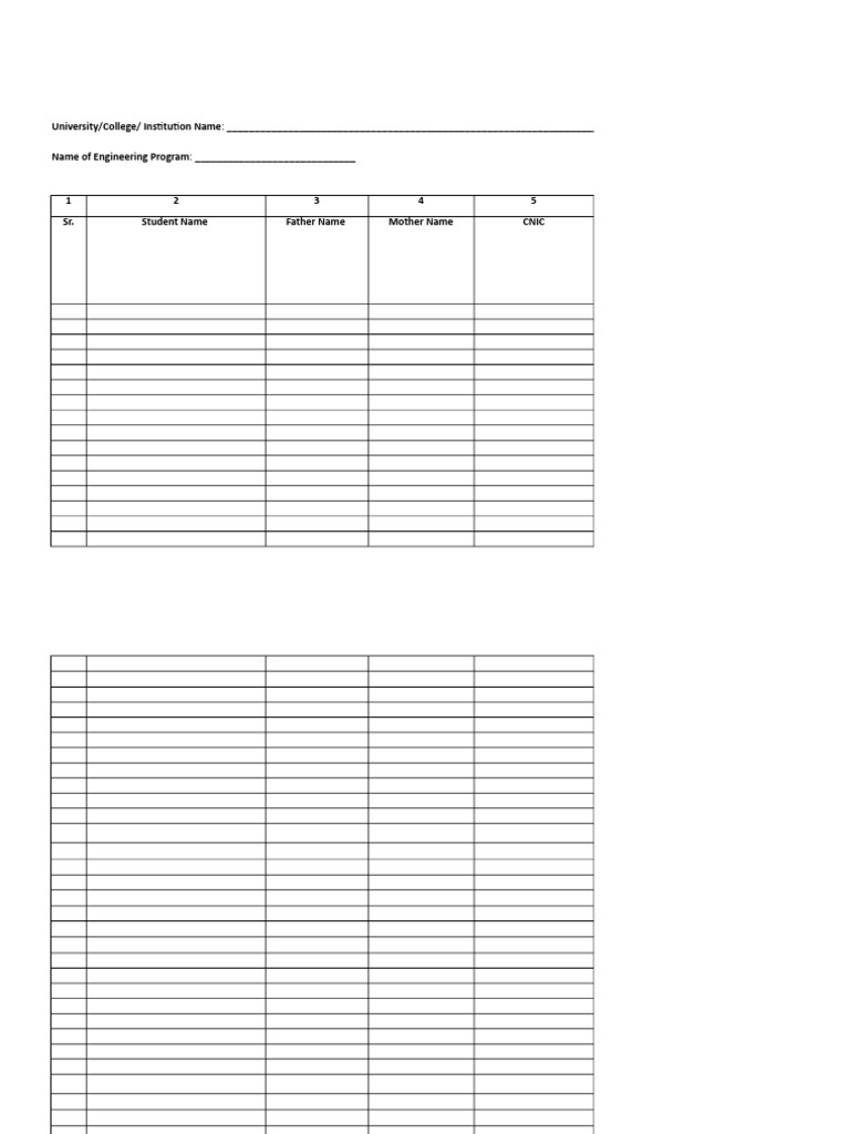 Student Intake Form for the Fall 2018 Semester at [University/College ...