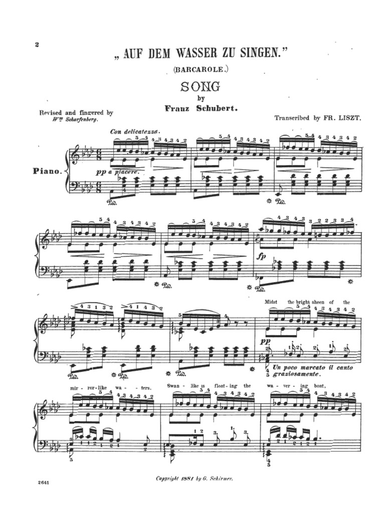 (Free Scores - Com) - Liszt Franz Lieder Von Franz Schubert Auf Dem ...