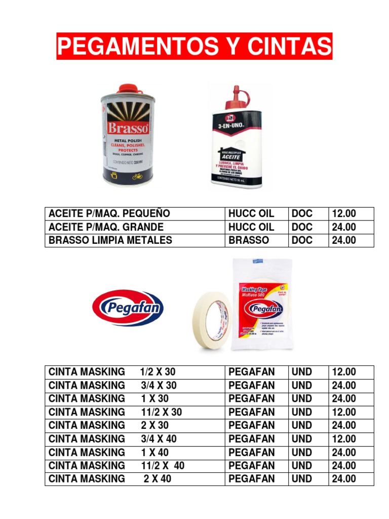 Pegamentos y Cintas | PDF | Materiales de Conservación y Restauración | Productos quimicos