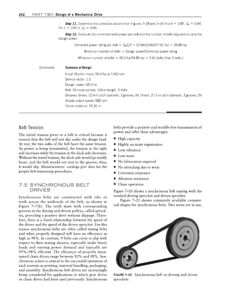 Synchronous Belt Drives | PDF