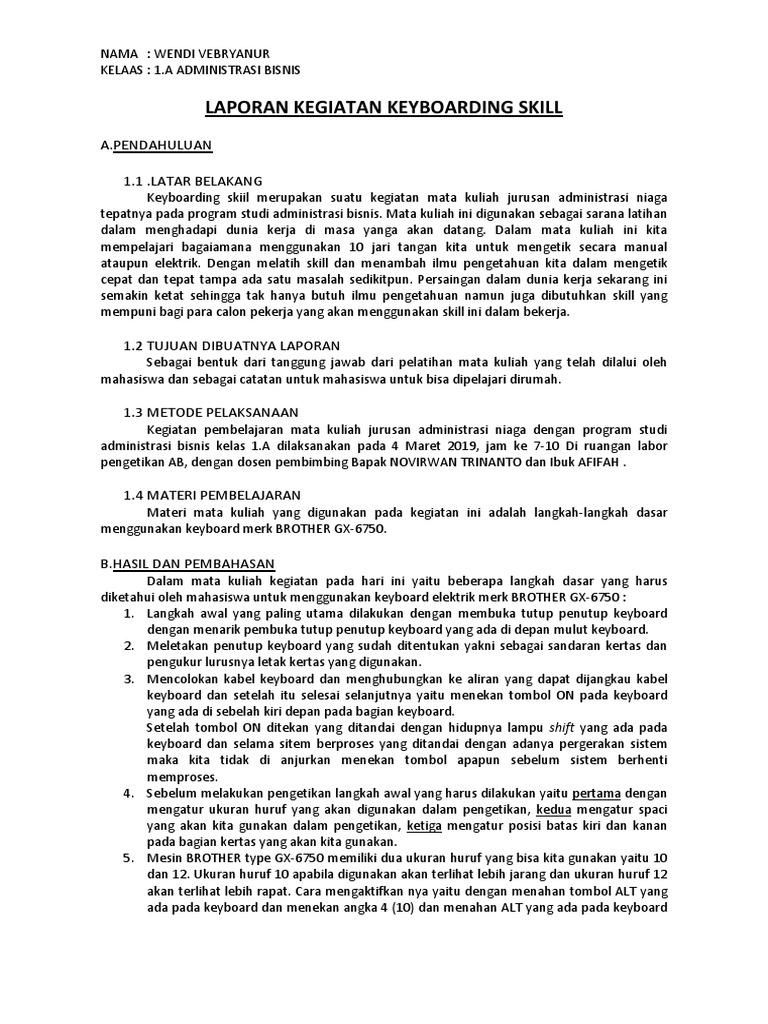 Dasar-Dasar Keterampilan Keyboarding | PDF | Karier & Perkembangan | Teknologi & Rekayasa