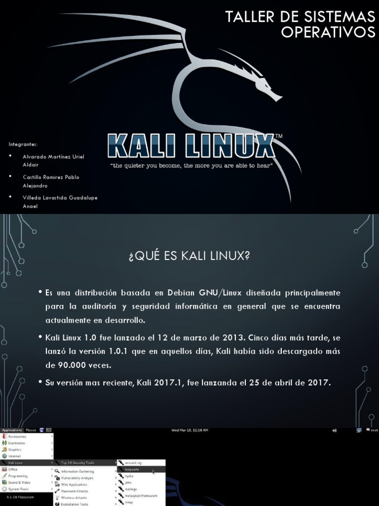 Kali Linux | Arquitectura de computadoras | Software del sistema