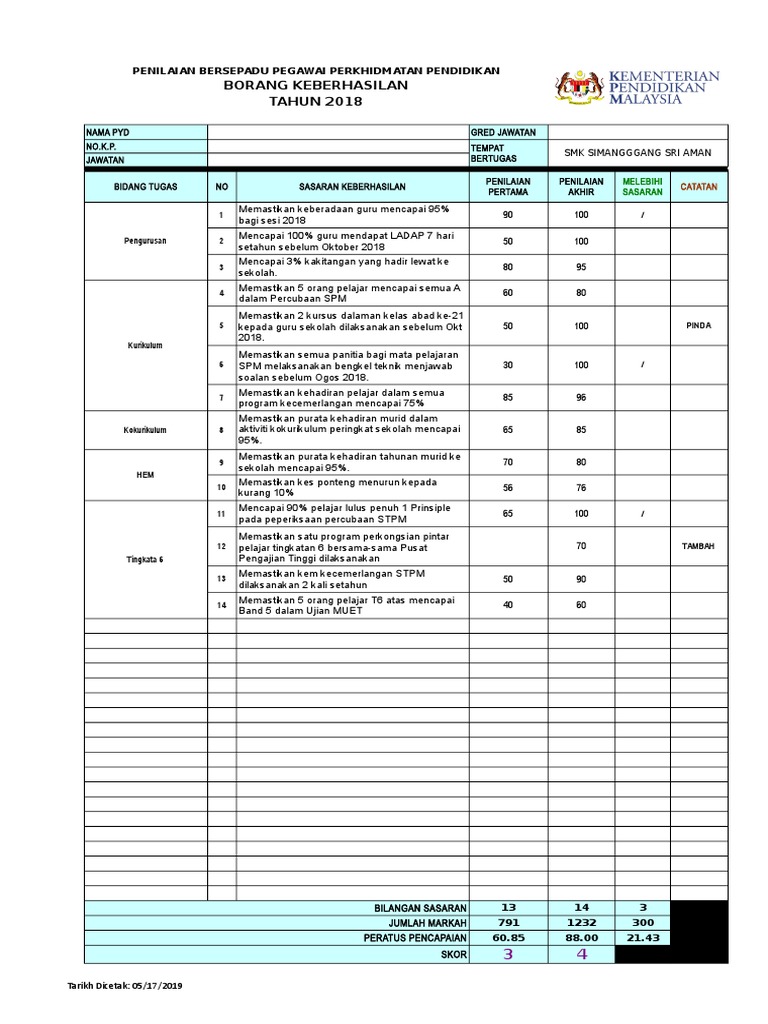 Contoh Pengiraan PBPPP | PDF