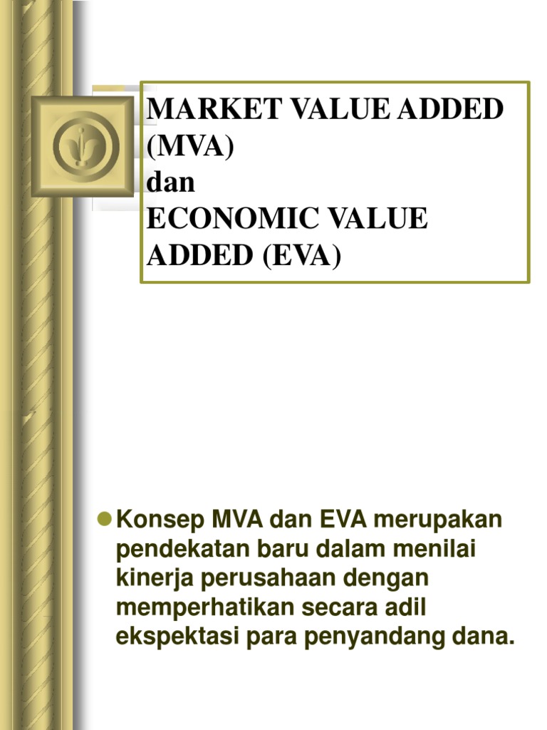 MK 7-MVA Dan EVA | PDF | Bisnis | Pengelolaan Keuangan & Uang