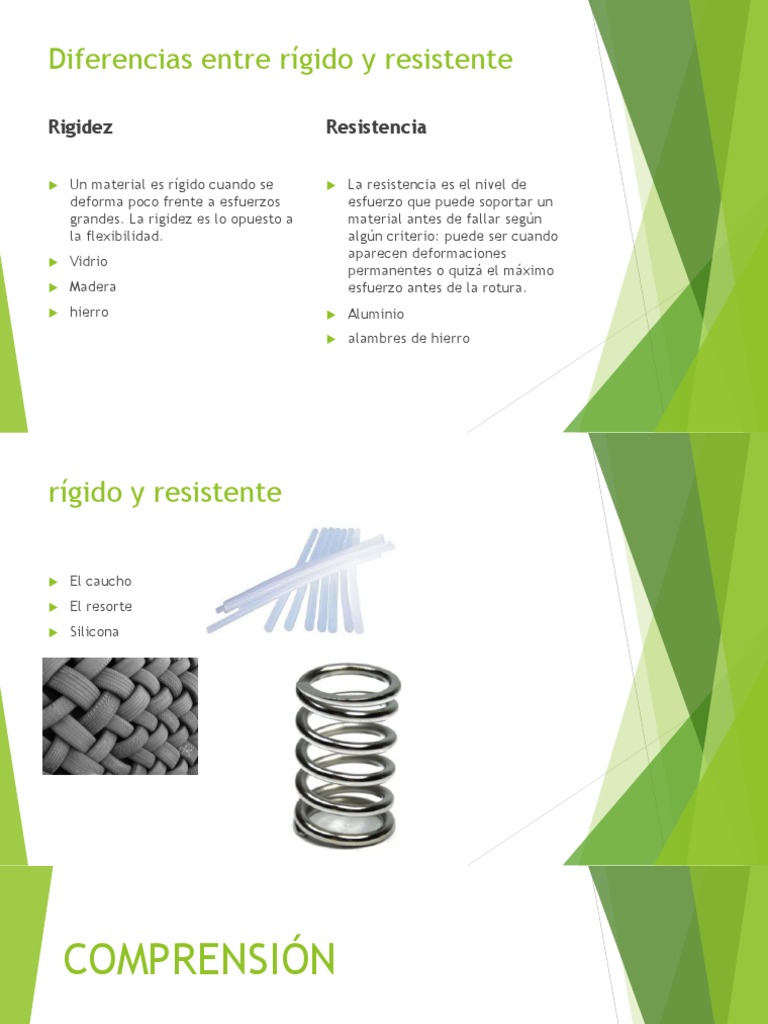 Diferencias Entre Rígido y Resistente | PDF | Física Aplicada e ...