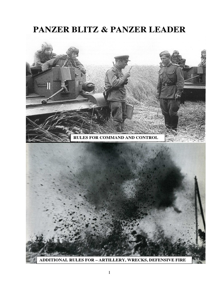 Panzer Blitz & Panzer Leader: Rules For Command and Control | PDF ...