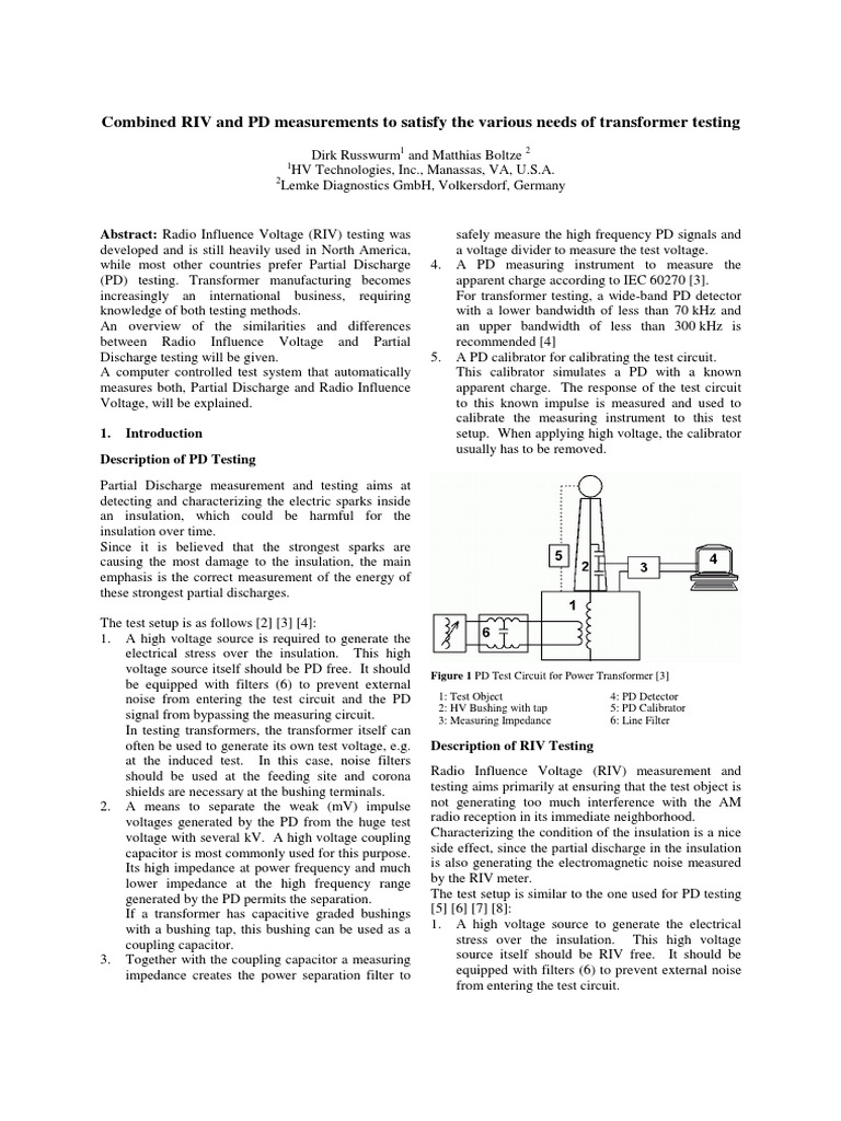 IEEE 43 (Testing Insulation Rotating Machine) | PDF | Transformer ...
