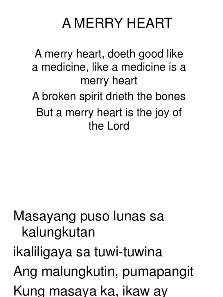 A Merry Heart | PDF