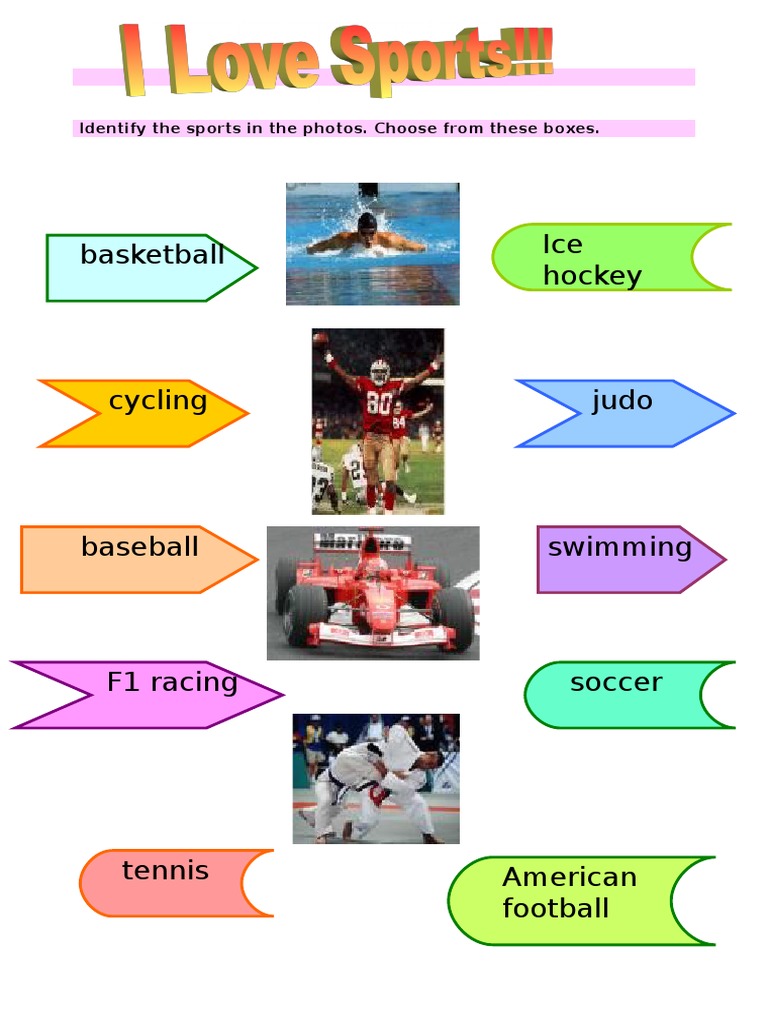 Ice Hockey Basketball: Identify The Sports in The Photos. Choose From ...