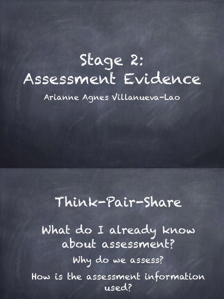 Stage 2 Assessment | PDF | Educational Assessment | Epistemology
