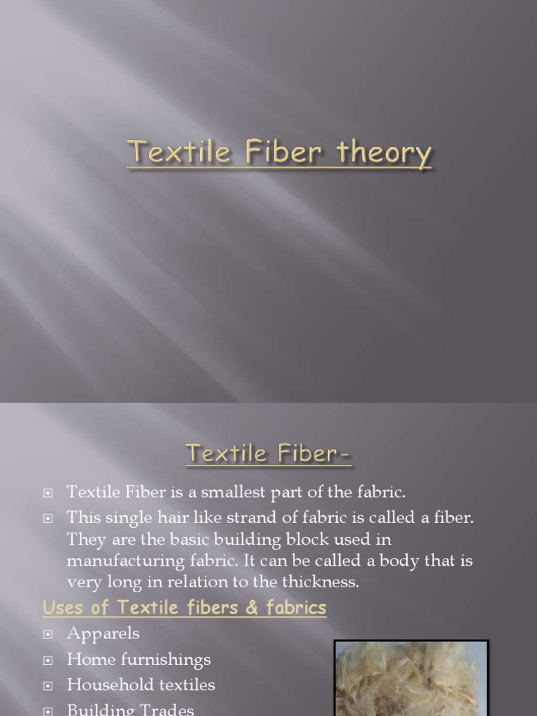 Fiber Theory | PDF | Fibers | Rayon