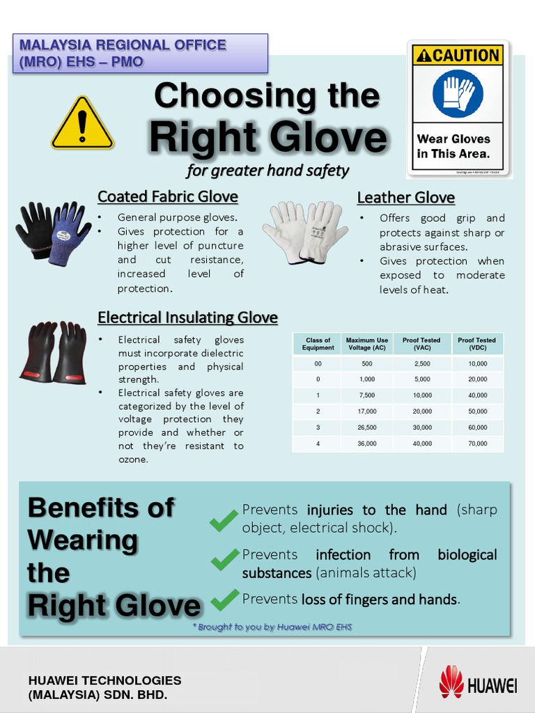Choosing The Right Gloves | PDF
