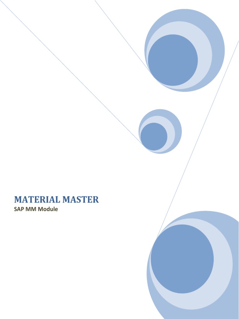 MM - Material - Master - User Manual | PDF | Receipt | Procurement