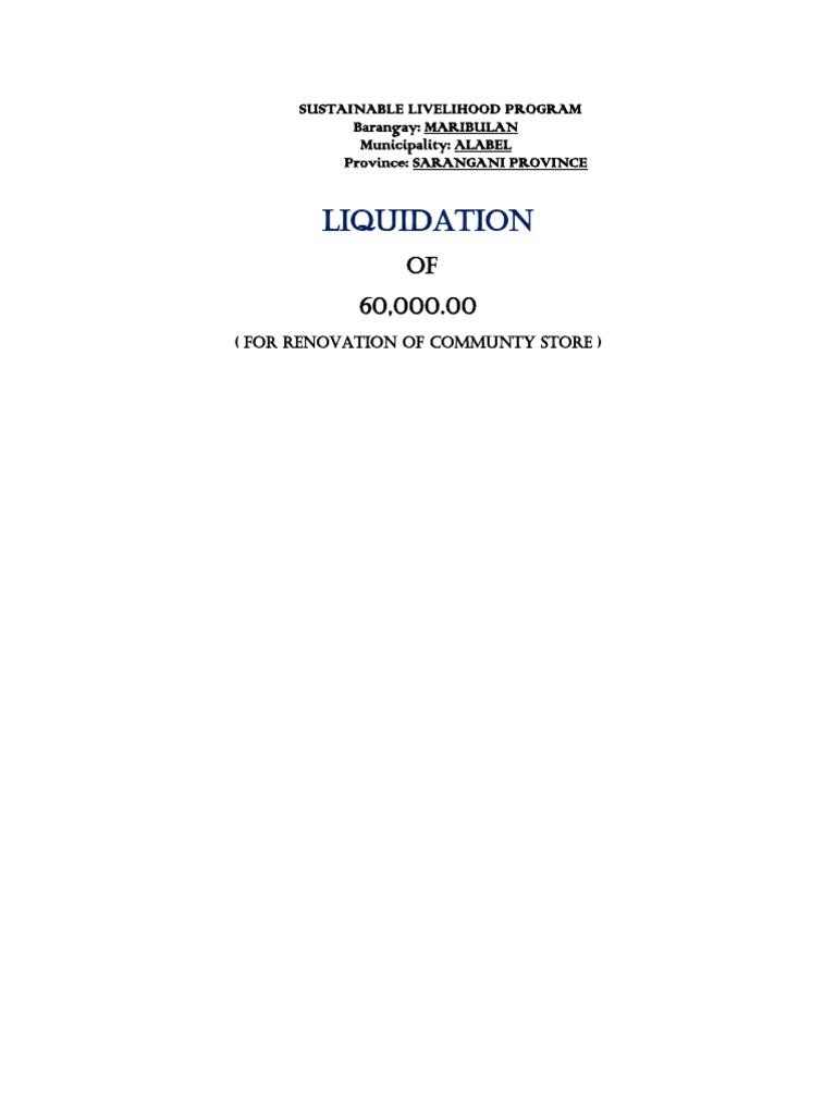 Sustainable Livelihood Program Overview | PDF