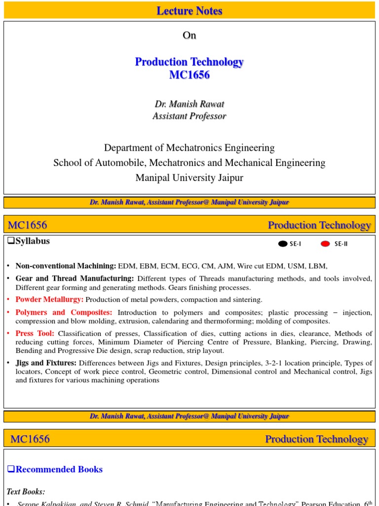 Production Technology | PDF | Gear | Machining