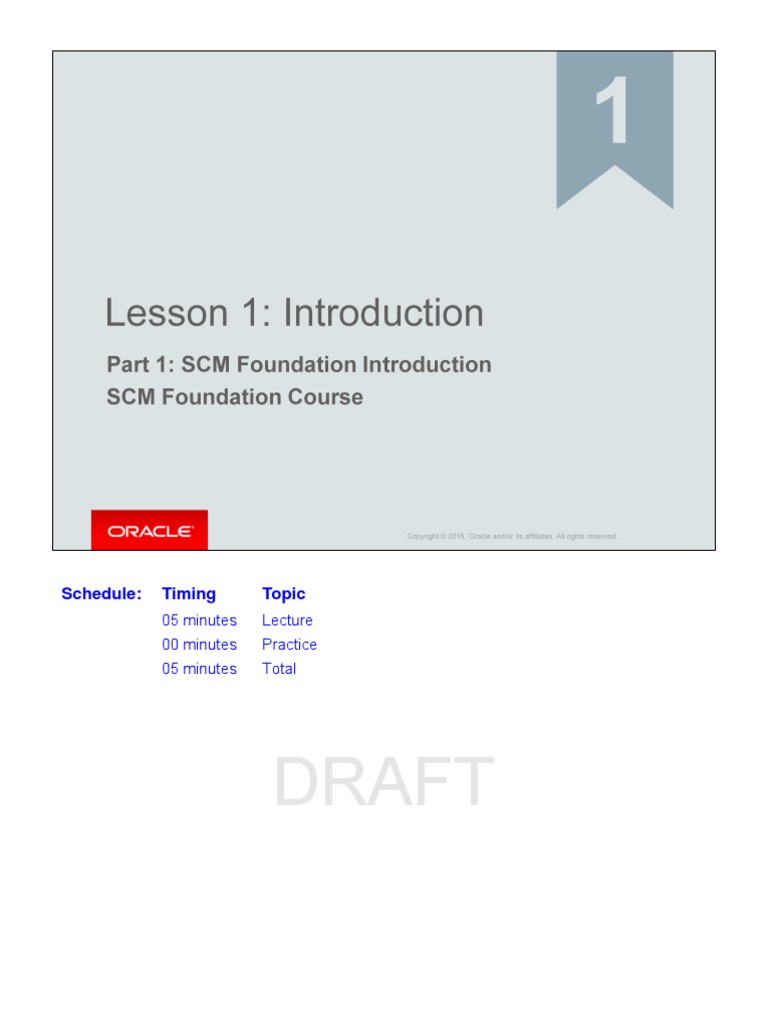 SCM Foundation R11 - Student Guide PDF | PDF | Inventory | Cloud Computing