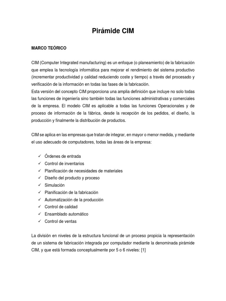 Piramide Cim | PDF | Enrutador (Computación) | Conmutador de red