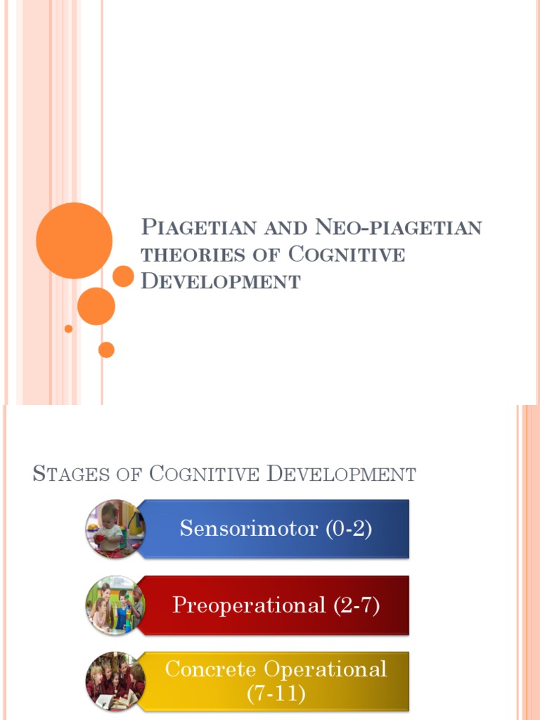 Piaget's Stages of Cognitive Development: A Summary of Piaget's Theory and Neo-Piagetian ...