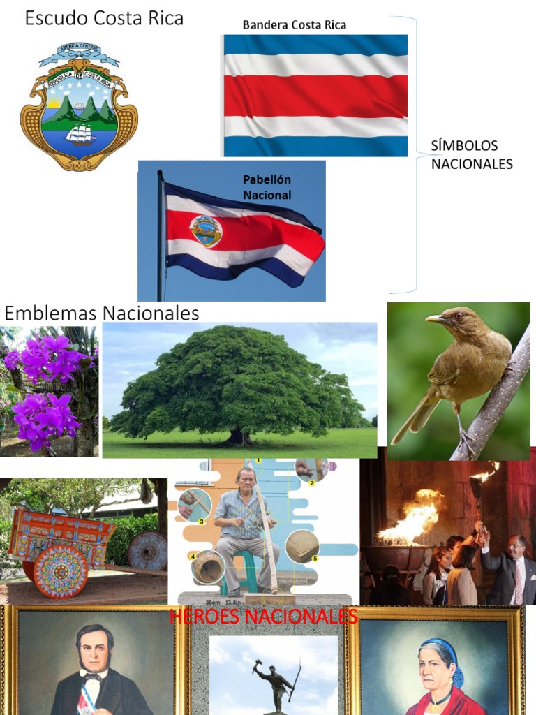 Bandera Costa Rica: Símbolos Nacionales