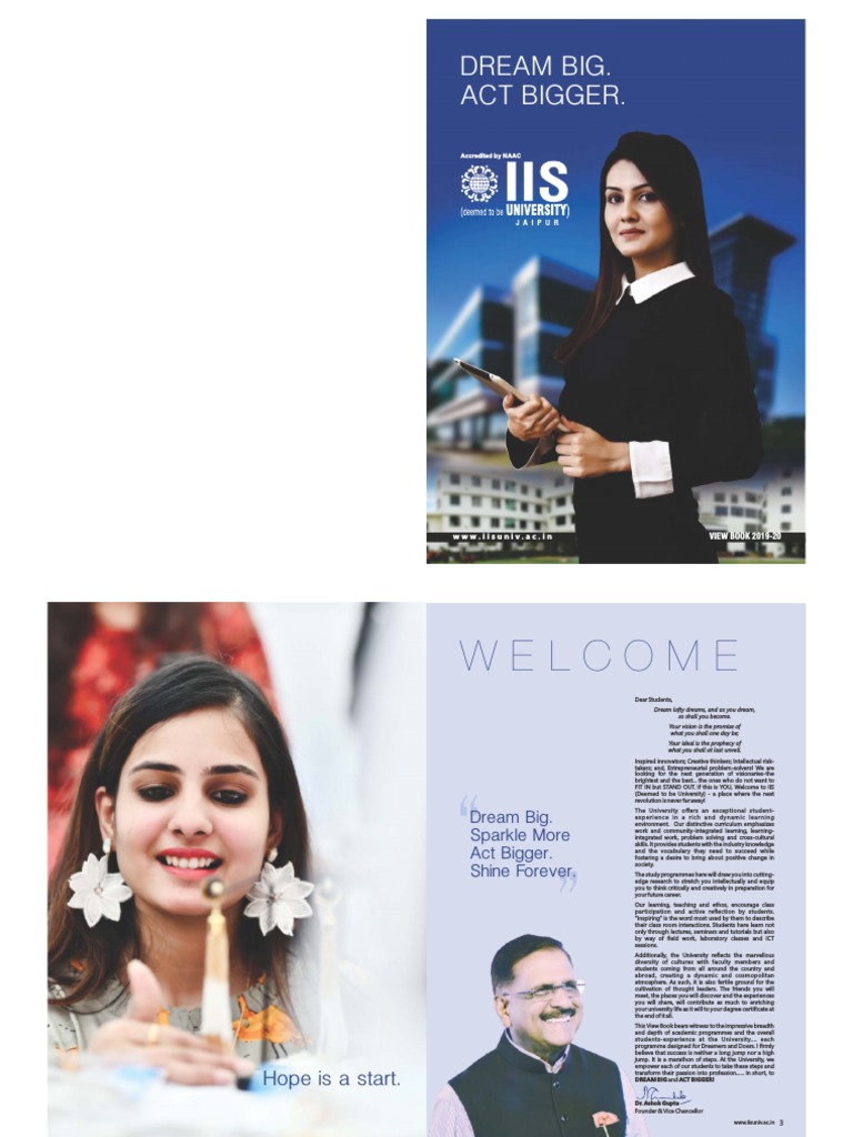 IISU Prospectus 2019-20 | PDF | Science | Science And Technology