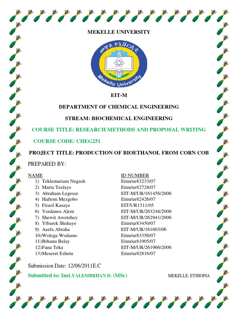 Research Methodology Project 2019 | PDF | Biofuel | Biomass