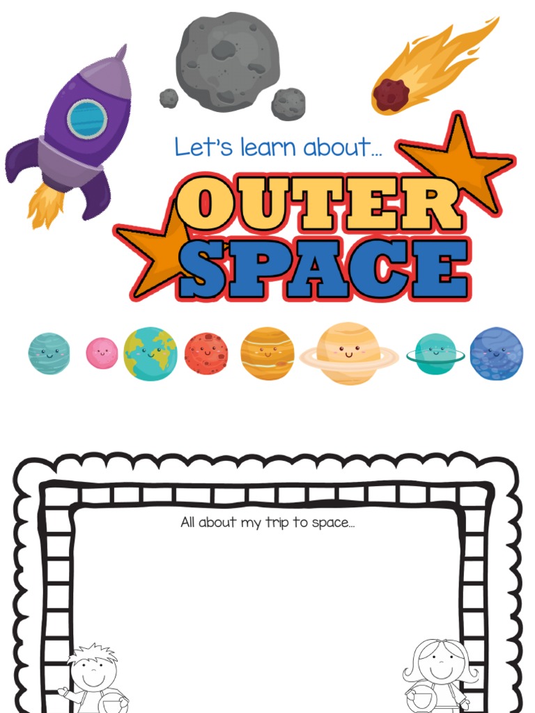 Kindergarten Worksheets Outer Space Workbook | PDF