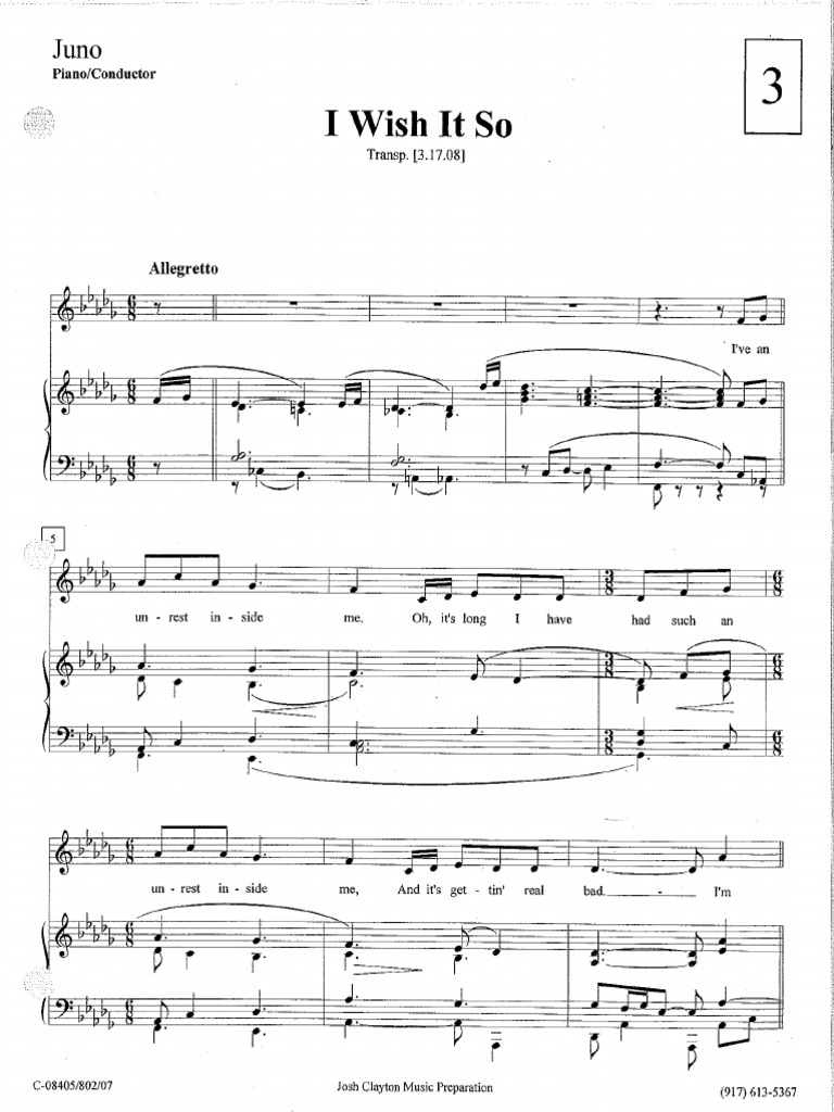 I Wish It So (Juno) PDF | PDF