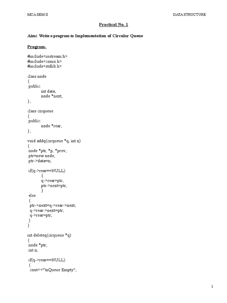 Mca Data Structure Journal Sem II | Download Free PDF | Mathematical ... Mca Data Structure Journal Sem II | Download Free PDF | Mathematical ...