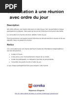 Modèle de convocation à réunion | PDF