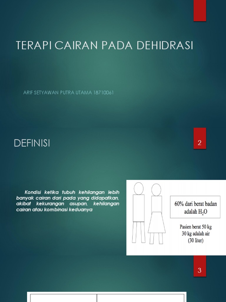 Terapi Cairan untuk Dehidrasi Berbagai Derajat | PDF