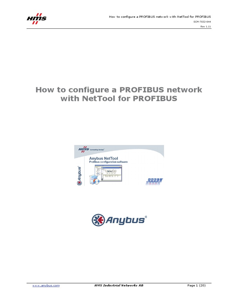 Configuring a PROFIBUS Network with an Anybus X-Gateway Master, Anybus ...
