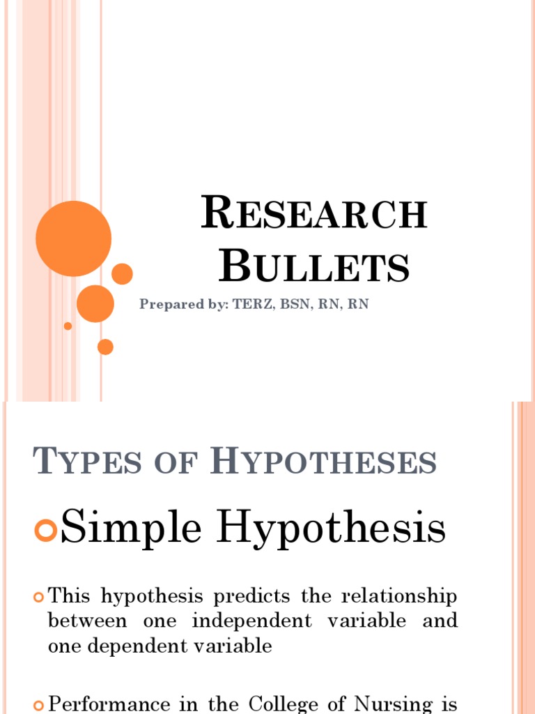 Nursing Research Hypotheses and Sampling Techniques | PDF | Sampling ...
