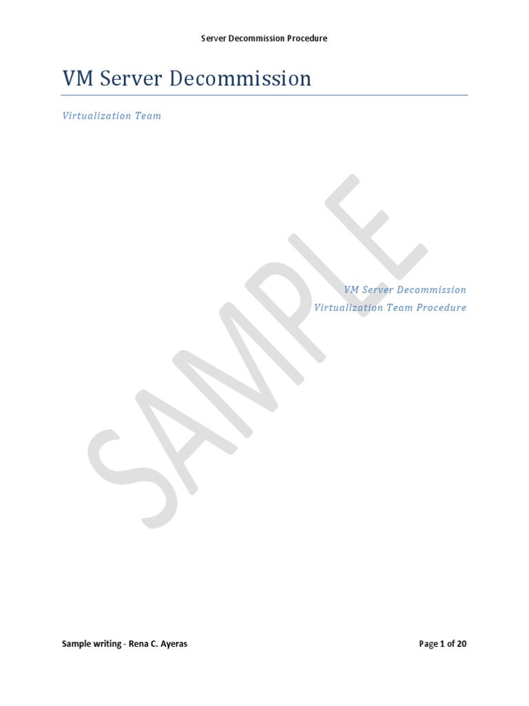 A Comprehensive Guide to Decommissioning Virtual and Physical Servers ...