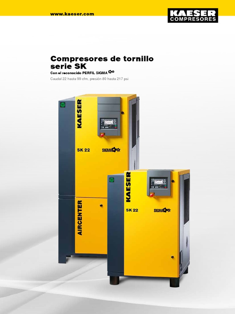 Catalogo Kaeser SK PDF | PDF | Tanques | Identificación de frecuencia de radio