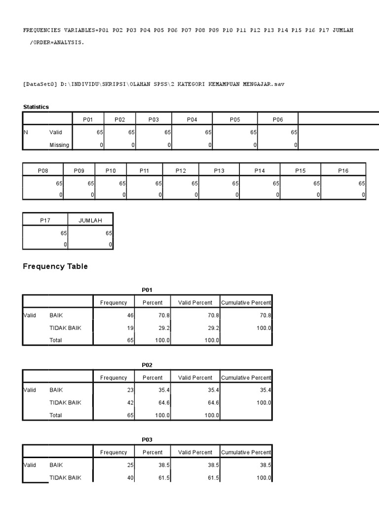 Frequency Table: Statistics | Download Free PDF | Probability And ...