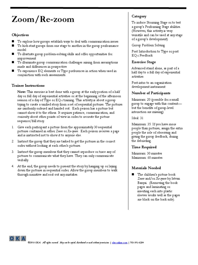 Zoom Rezoom Debrief | PDF | Empathy | Emotions