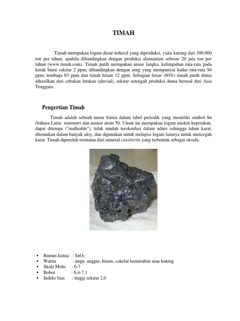 Timah PDF | PDF