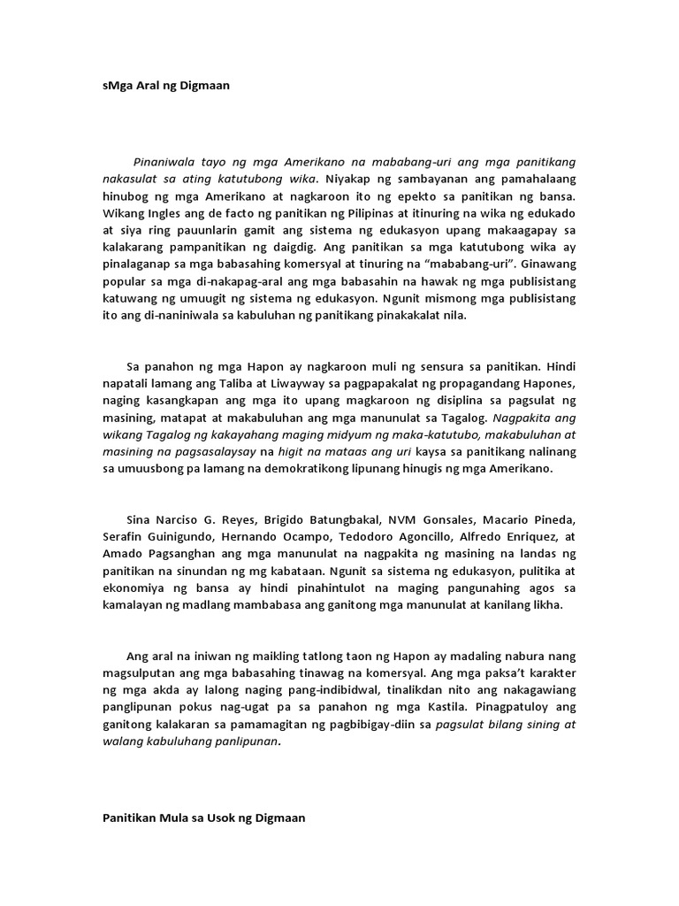 Panahon NG Paglaya at Mga Pagsubok | PDF