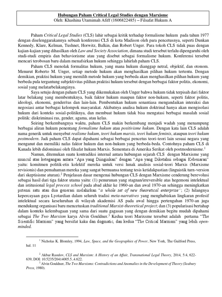 Critical Legal Studies | PDF