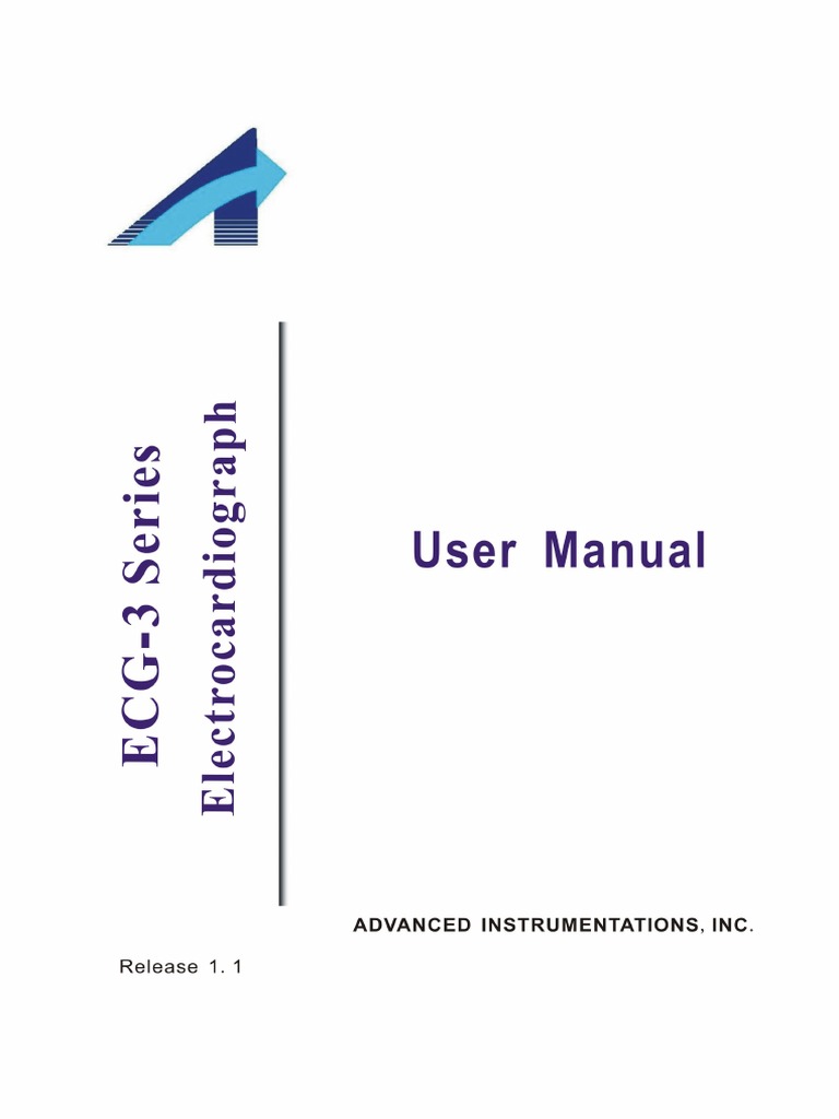Advanced ECG-3 UM PDF | PDF | Electrocardiography | Mains Electricity