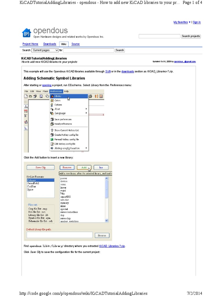 KiCAD Add Library PDF | PDF | Library (Computing) | Zip (File Format)
