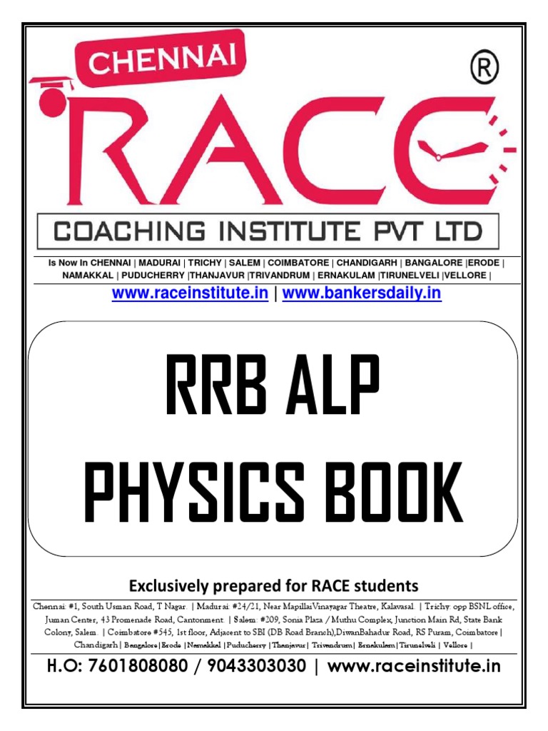 RRB Alp Physics Book PDF | PDF | Acceleration | Significant Figures
