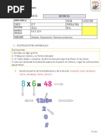 Prueba Multiplicacion y Division 4 Basico | PDF | División (Matemáticas ...