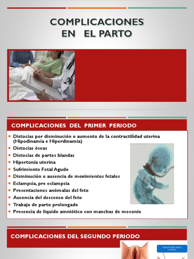 Complicaciones en El Parto | PDF | Parto | Reproducción humana