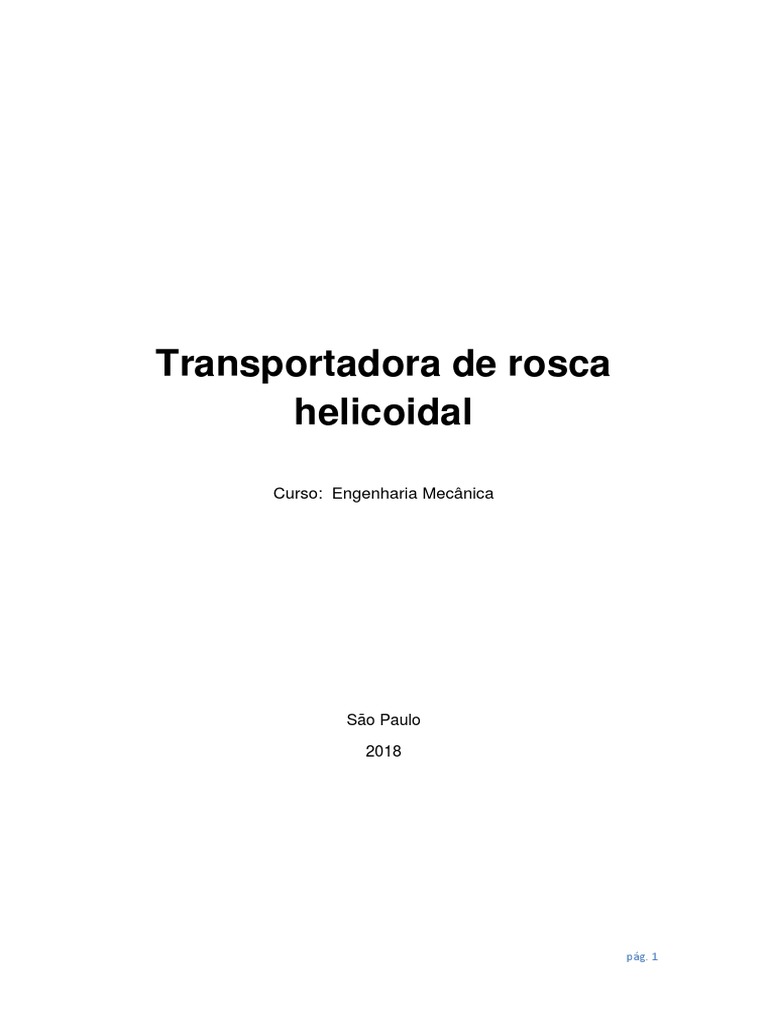 Rosca Helicoidal | PDF | Engenharia Mecânica | Engenharia